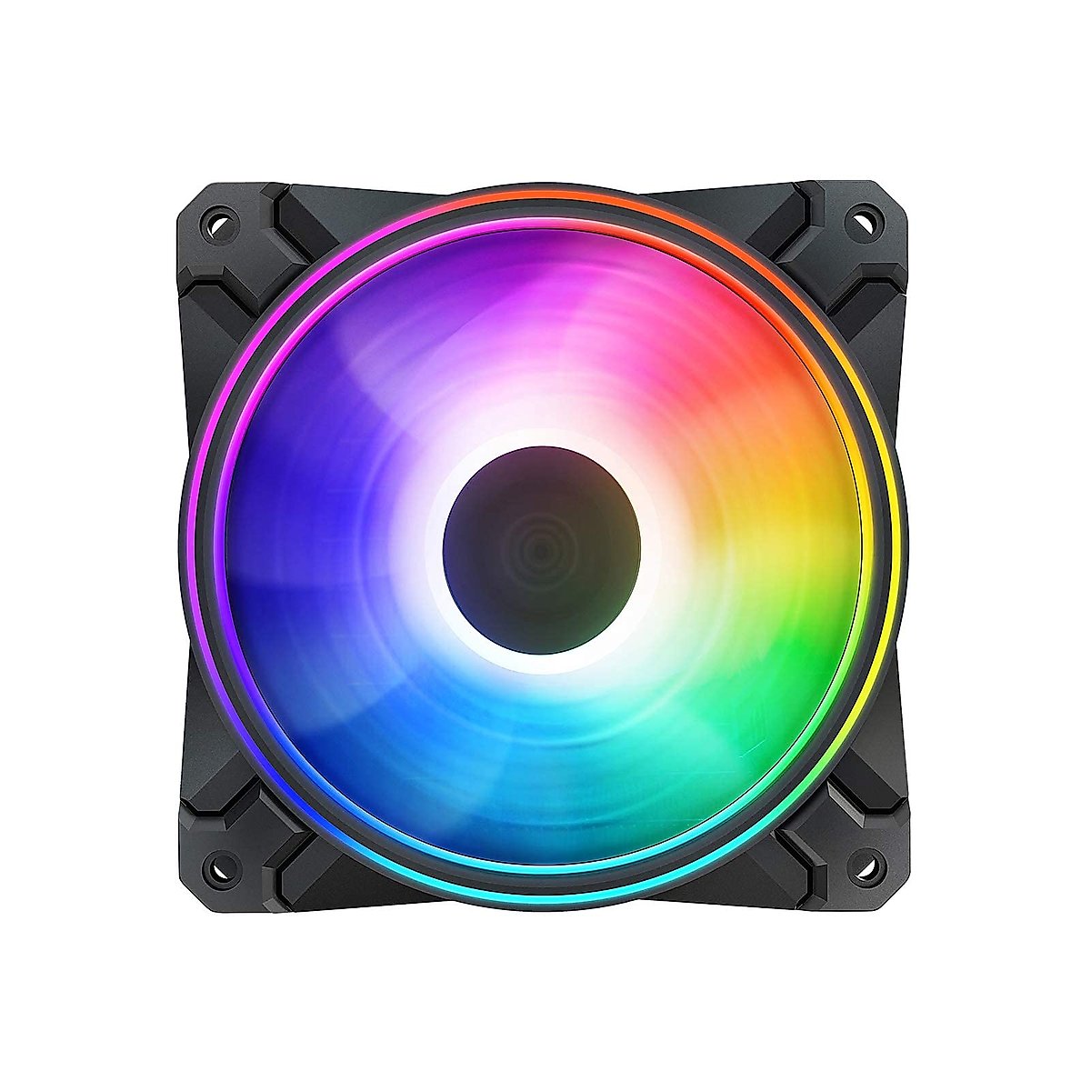 DeepCool CF120 Plus 3in1 PC Fans 3 Packs 120mm 1800RPM PWM Case Fans ARGB Aura SYNC 52.5CFM Computer Cooling Fans Quiet Under 28.8dB(A) High Performance for ATX/MATX PC Cases, Black