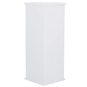 AMNOOL The Independent Bathroom Cabinet with a Glass Door is Suitable for Corner Storage containers in The Bathroom, Living Room and Kitchen, Medium -Density Fiber Board, and Paint with Paint (White)
