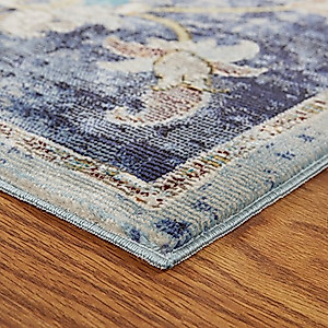 LR Home Gala Collection Area Rug, 8' x 10', Navy Multi