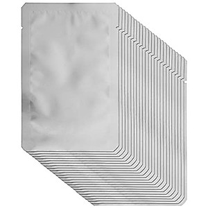 ZIQI 200Pack Mylar Bags 4 x 6 Inch, Metallic Mylar Aluminum Foil Storage Pouch, Metallic Heat Sealable Bag, Flat Heat Seal Storage Bags for Grains Legumes Food Coffee Bean Tea Candy