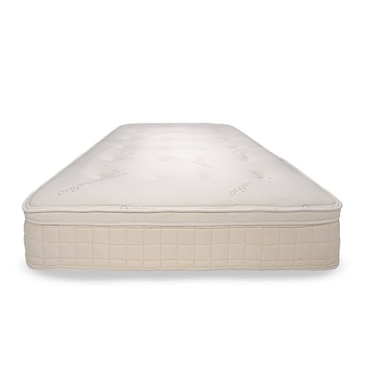 Naturepedic Pillow Top Organic Mattress - Full Hybrid Mattress with Encased Coils for Comfort and Pressure Relieving Natural Latex Mattress - Naturally Cooling & Breathable Mattress