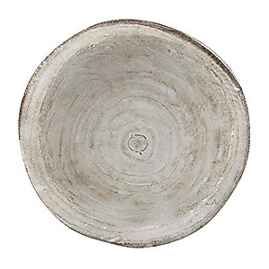 Santa Barbara Design Studio Table Sugar Hand Carved Paulownia Wood Serving Bowl, 12" Diameter, Natural