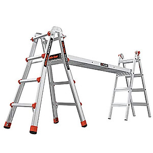Little Giant Ladders, Super Duty, M17, 17 foot, Multi-Position Ladder, Aluminum, Type 1AA, 375 lbs weight rating, (10402)