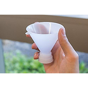 Bottiful Home-16 oz. Gray Plastic Shampoo, Conditioner, Wash, Hands, Dishes Refillable Reusable Shower & Kitchen Bottles-Black Lotion Pumps-2 Twist-on Funnels for Hands-Free Refills-Bundle