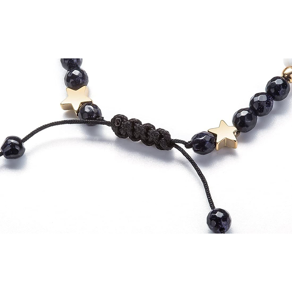 GelConnie Solar System Bracelet Universe Galaxy Bracelet The Eight Planets Guardian Star Bracelets Charm Stretch Bracelet Stone Beads Bracelet Meditation Relax Bangles Healing Gifts for Women, Men