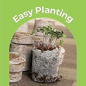 Window Garden Seed Starter Soil Mix - Gardening Starting Soil - Planting Soil for Vegetables, Herbs and Flowers - Ideal Potting Soil, Compressed Discs for Indoor and Outdoor Planting