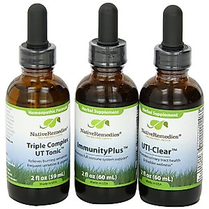 Native Remedies Immunity Plus, UTI-Clear and Triple Complex UT-Tonic 2 fl oz (each)