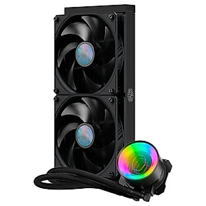 Cooler Master MasterLiquid ML280 Mirror Close-Loop AIO CPU Liquid Cooler, ARGB Mirror Pump, Dual Chamber Pump, SickleFlow 140 PWM Fans, AMD Ryzen AM5/AM4, Intel LGA1700*/1200 (MLX-D28M-A14PK-R1)
