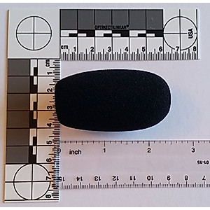 Compete Audio CA555 large microphone windscreens (Foam Microphone Covers) (2-pack) for use with mini-shotgun mics, larger headsets and desktop microphones