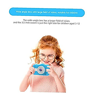 Liadance Kids Digital Camera 3.5inch Screen with 32GB SD Card 1080P HD Video Cute Cartoon Camera for Child Gifts Blue,Camera