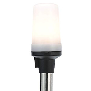 Seachoice LED All-Round White Light for Boating, Stow-A-Way Aluminum Light, 24-1/8 in.