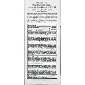 Neutrogena Rapid Wrinkle Repair Moisturizer, SPF 30 1 fl oz (29 ml)
