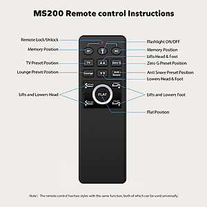 EGOHOME Split King Adjustable Bed Base Frame and 14 inch Memory Foam Mattress, Independent Head and Foot Incline Electric Foldable Metal Bed Base Electric, Wireless Remote,Zero Gravity