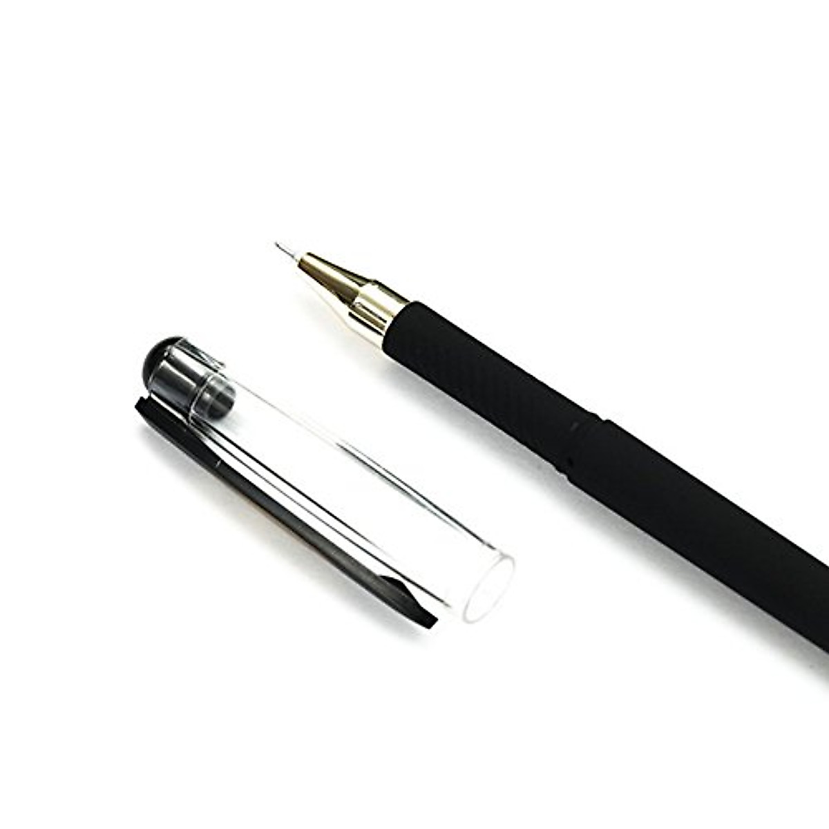 M&G Gel Grip Stick Fine Point Gel Pens, 0.5mm,12 Black Ink Pen