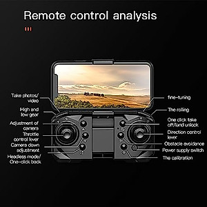 Mini Aerial Photography Drone for Kids with Brushless Motor - Foldable Remote Control Quadcopter with 1080P HD FPV Camera - Drone Toys with Altitude Hold, Headless Mode and One Key
