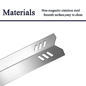 Boloda Heat Plate Tent Shields, 3pc Stainless Steel Grill Replacement Parts, BBQ Flame Tamer Vaporizor Bar for Uniflame GBC1030W, GBC1030WRS, GBC1030WRS-C, GBC1134W, GBC1134WRS Grill Models