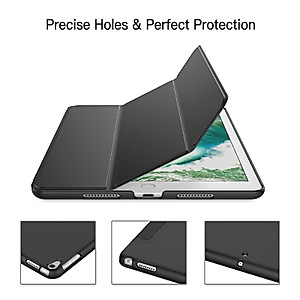 JETech Case for iPad Pro 10.5-Inch and iPad Air 3 (10.5-Inch 2019, 3rd Generation), Protective Hard Back Shell Soft-Touch Tablet Stand Cover, Auto Wake/Sleep (Black)