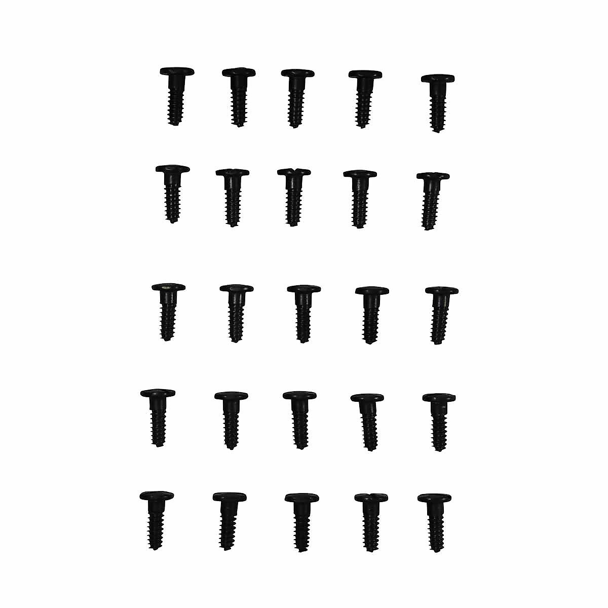 #8 Pyramid Wood Screws 3/4" H 25 Black Steel Screws For Woods Renovators Supply