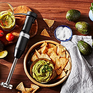 KitchenAid KHBV53BM Variable Speed Corded Hand Blender, Black Matte, 8 in