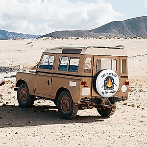 Life is Better Around Campfire 1,Funny Tire Cover Universal Fit Spare Tire Protector for Truck, SUV, Trailer, Camper, Rv