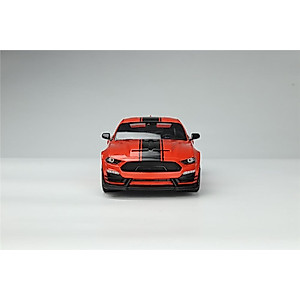 2021 Super Snake Coupe Red with Black Stripes USA Exclusive Series 1/18 Model Car by GT Spirit for Acme US058