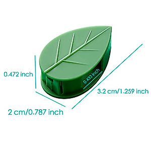 GOUWEIBA 80pcs Plant Wall Fixture Clips for Climbing Plants Invisible Vine Traction Support Holder with 100 Pieces Adhesive Stickers Fixing for Indoor Outdoor Garden Decorations (Green Leaf)