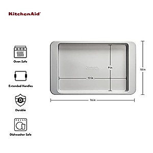 KitchenAid - KE952OSNSA KitchenAid Nonstick Baking Sheet, 9x13-Inch, Silver