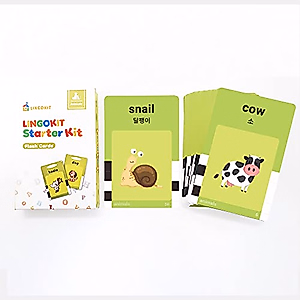 Talking Flashcards Korean Bilingual Interactive Flashcards for Learning English/Korean- Talking ABC, Numbers, Animals, Countries Educational Montessori Toy for Toddlers and Preschool Kids
