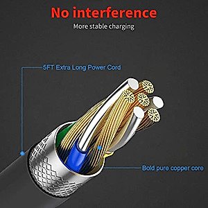 MEROM One Blade QP2630 Charger Compatible with Philips HQ850 Power Cord, Compatible with Philips Norelco Oneblade 8V Charger QP2530, QP2630 Trimmer Charging Cord
