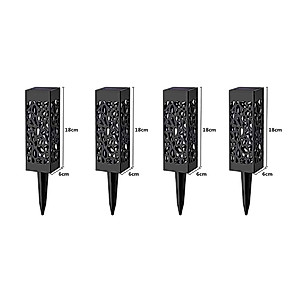 LIUCHUNYANSH Solar Garden Lights Solar Lights Garden Lights Hollow Out Lawn Lights Outdoor Waterproof Home Garden Garden Villa Landscape Decoration Street Lights (Size : 4 Pieces)