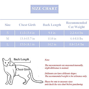 QIYADIN Cat Recovery Suit, Cat Surgical Recovery Suit for Abdominal Wound or Skin Disease, Cat Onesie for Cats after Surgery, Cat Spay Recovery Suit, E-Collar Alternative Pajama Suit for Dogs and Cats