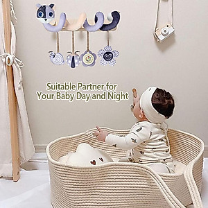 AIPINQI Spiral Activity Toy, Baby car seat Toys,Bed Stroller Toy Comfortable Spiral car seat Toy for Infants Colorful Hanging Toys for Car Seat