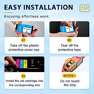 myCartridge Remanufactured Ink Cartridge Replacement for Epson 410XL 410 XL for Epson XP-7100 XP-640 XP-830 XP-630 XP-635 XP-530 Printer (Black, PBK, Cyan, Magenta, Yellow) 5 Pack