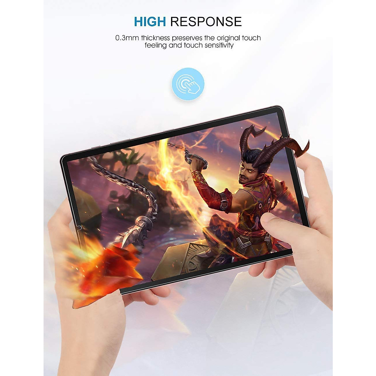 TANTEK [3-Pack Screen Protector for Samsung Galaxy Tab S6/Tab S5e 10.5 inch,Tempered Glass Film,Ultra Clear,Anti Scratch,Bubble Free,S-Pen Compatible