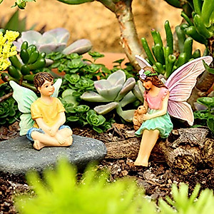 PRETMANNS Fairy Garden House Kit - Fairy Houses for Gardens - Fairy House Kit with Fairies for Fairy Garden, Fairy Garden Kit with a Fairy House & Garden Fairies - Fairy Garden Accessories Outdoor
