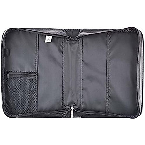 Personalized Custom Bible Cover for Men Forro símil Cuero placa Fe Negro Christian Gift for Father, Brother, Son, Grandpa, Grandson Laser Engraved Imprinting Your Text Name (Grande)