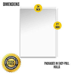 Commander 13 Gallon 0.78 MIL White Plastic Trash Bags Unscented - 24" x 27" - Pack of 120, For Home, Kitchen, Commercial, & Office