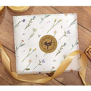 2" Round Thermal Sticker Labels Self-Adhesive Circle Direct Thermal Printer Papers Multi-Purpose Roll Thermal Stickers for DIY Logo Design QR Code Name Tag Inventory Small Business Buff