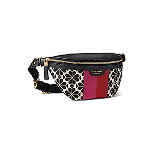 Kate Spade New York Spade Flower Jacquard Shelly Medium Belt Bag Cream Multi One Size