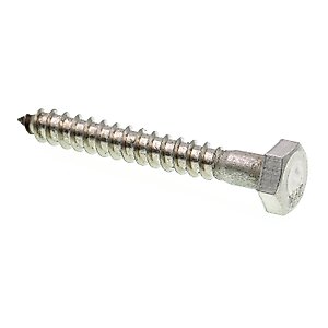 Prime-Line 9055040 Hex Lag Screws, 1/4 In. X 2 In., Grade 18-8 Stainless Steel (25 Pack)