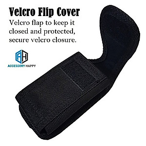 Military Grade Cell Phone Case,Rugged Pouch Holster Nylon Metal Clip Flip Phone Belt Case Fits Kyocera Cadence S2720, DuraXTP, DuraXV LTE, DuraXV Plus, DuraXE, Most Large FLIP Phones & Insulin Pumps