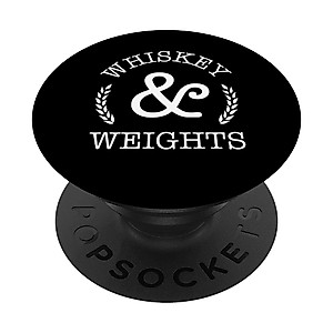 Whisky Gym Workout - Whiskey And Weights PopSockets Swappable PopGrip