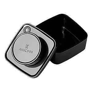 ANKOMN Turn-N-Seal vacuum/airtight moisture prevent storage container perfect for Coffee Teas Rice Nuts Medicine opaque (Black, 0.3quart)