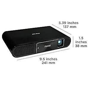 Miroir M631 Ultra Pro Portable 1080p Projector | 700 Lumen, 120” Image, 4K Input Support, Home Theater | Gaming | USB – C Charge Video | Native 1080p Resolution (1920 x 1080p) | Rechargeable Battery