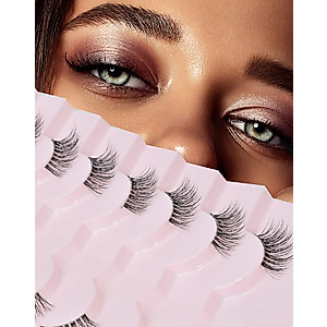 False eyelashes Half Lashes Accent lashes Jiocolor 7 Pairs Half Lashes Natural Look Corner End lash Pack 206