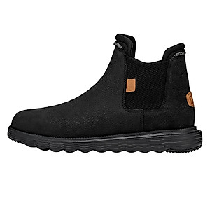 Hey Dude Branson Boot Craft Leather Black Size 11 | Men's Boots | Men's Pull on Boots | Comfortable & Light-Weight