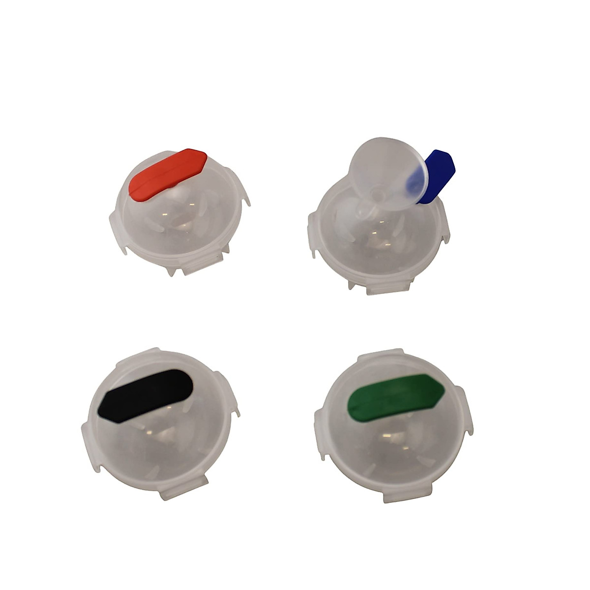 4 Pack 2" Large Round Ice Cube Ball Maker Molds Bar Whiskey Stones Party Includes Mini Funnel Funnel (1)