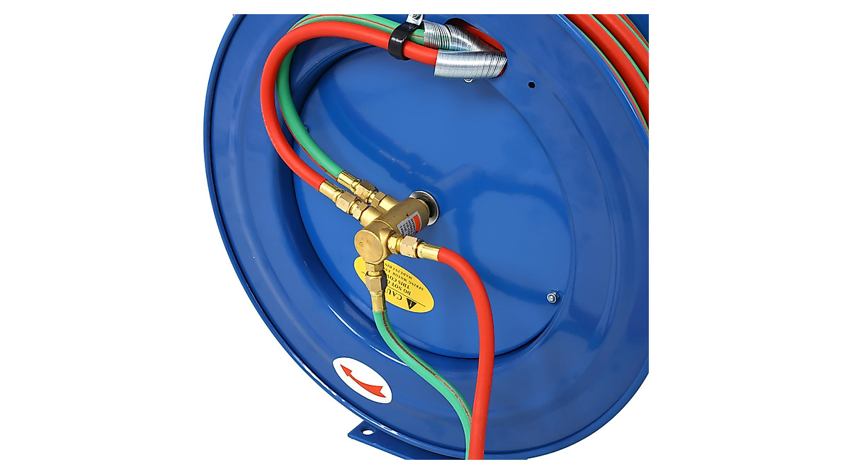 Retractable Welding Hose Reel - 1/4" x 100' Heavy Duty
