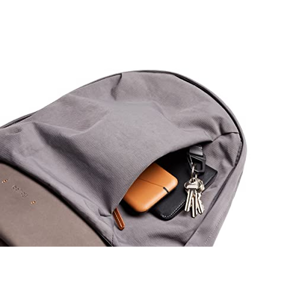 Bellroy Classic Backpack Premium (Leather Panels, Fits 15" Laptop) - Storm Grey