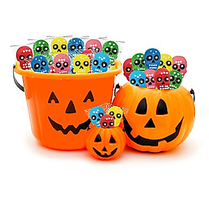 Fruidles Halloween Skull Candy Day of the Dead Lollipops Individually Wrapped (12-Pack